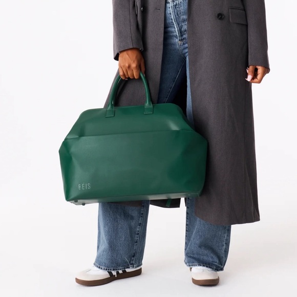 BEIS | Bags | Beis The Wicked Faux Leather Weekendweekender Bag Emerald ...